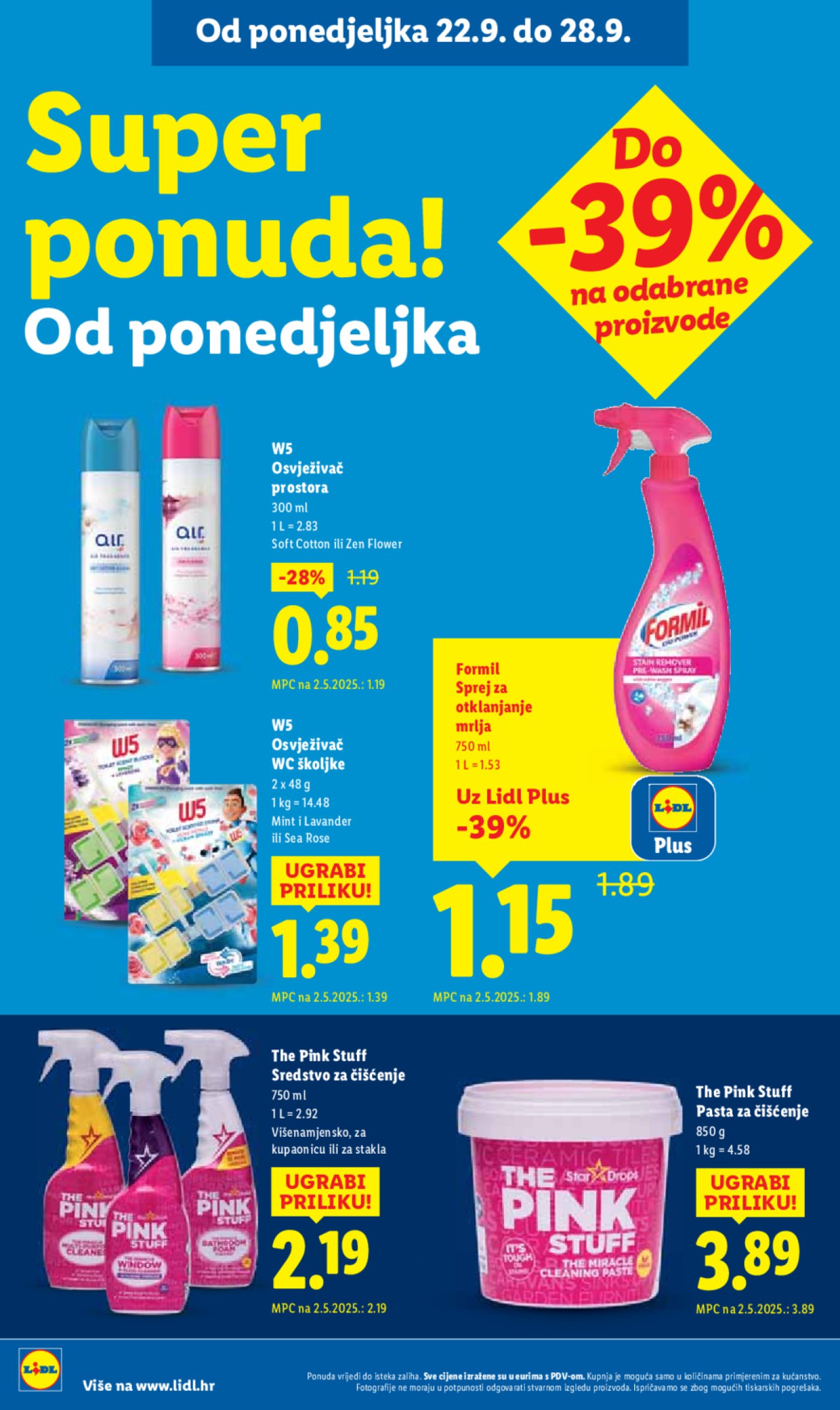 Lidl katalog Super ponuda od ponedjeljka 22.09. - 28.09.2025. - Njuškalo katalozi
