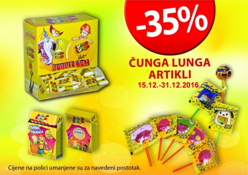 -35 na artikle Čunga Lunga - Studenac - Akcija - Njuškalo katalozi