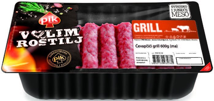 Ćevapčići miješani pakirani Pik Vrbovec 600 g - Akcija - Njuškalo katalozi