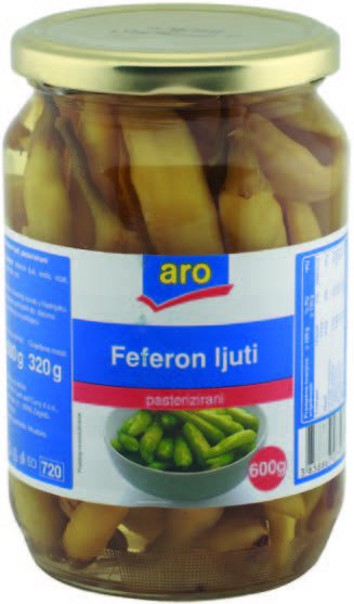 Feferoni ljuti Aro 600 g - Metro - Akcija - Njuškalo katalozi