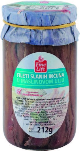 Slani inćuni filet Fine Life 212g - Metro - Akcija - Njuškalo katalozi