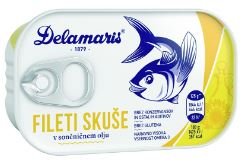 Skuša fileti u biljnom ulju Delamaris 125g - Akcija - Njuškalo katalozi