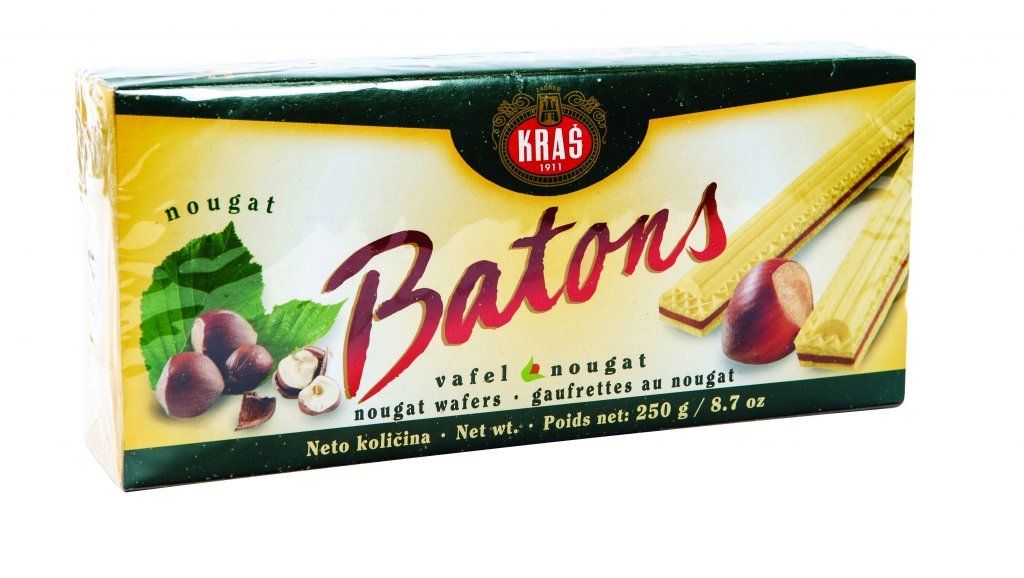 Batons vafel nougat Kraš 250 g - Plodine - Akcija - Njuškalo katalozi