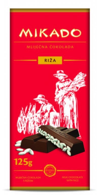Čokolada s rižom Mikado 128 g - Tommy - Akcija - Njuškalo katalozi