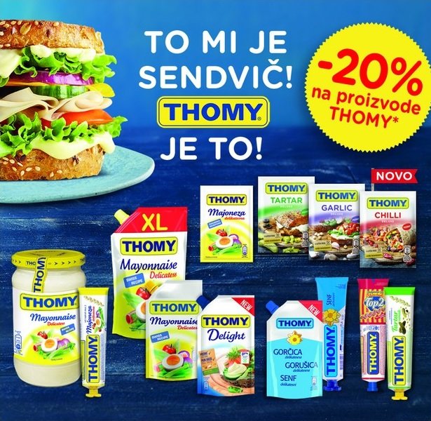 -20% na Thomy proizvode - Akcija - Njuškalo katalozi
