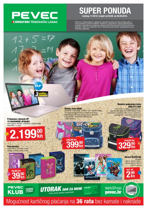 Pevec katalog Super Ponuda od 09.08. do 09.09.2018. - Njuškalo katalozi