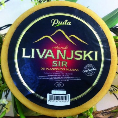 Livanjski sir kravlji tvrdi Puđa 100g - Akcija - Njuškalo katalozi