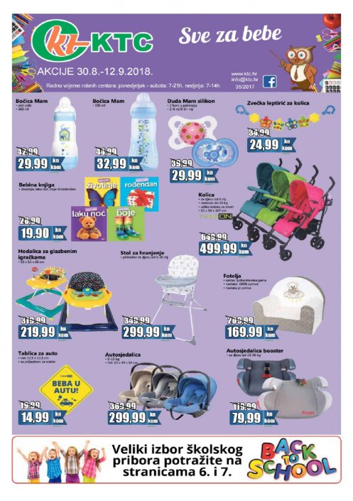 KTC katalog Sve za bebe 30.08.-12.09.2018. - Njuškalo katalozi