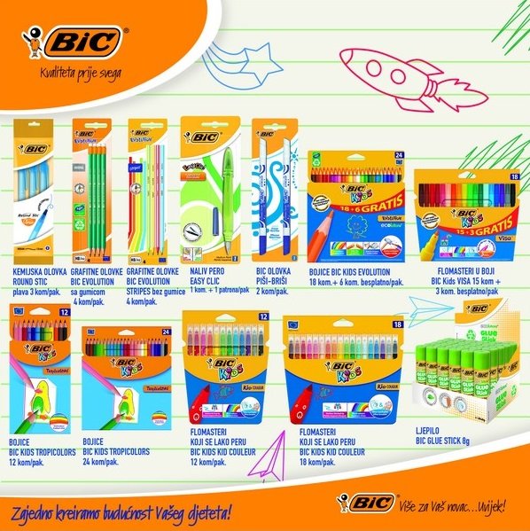 -25% na školski program Bic - Akcija - Njuškalo katalozi