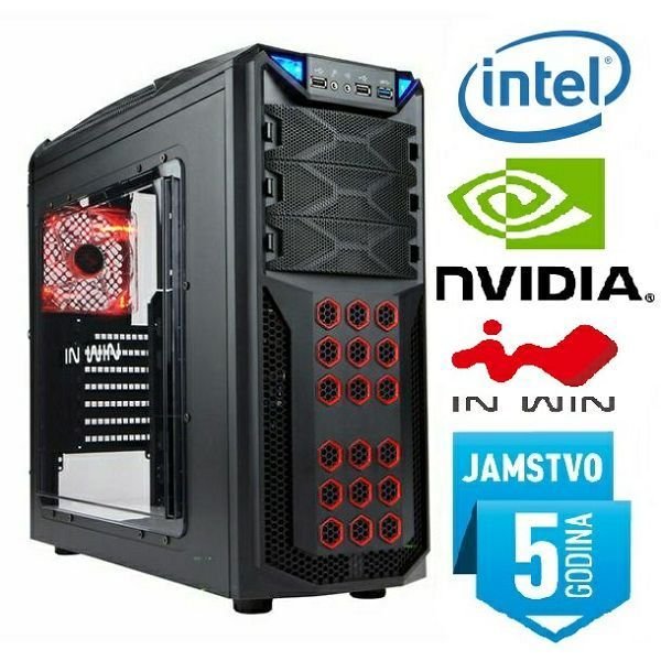 Računalo INSTAR Gamer Hurricane, Intel Core i5-7600K up to 4.2GHz ...