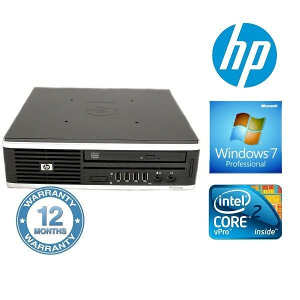 Hp Compaq 8000 elite dual core e8400 3.0ghz windows 7 pro coa, usff ...