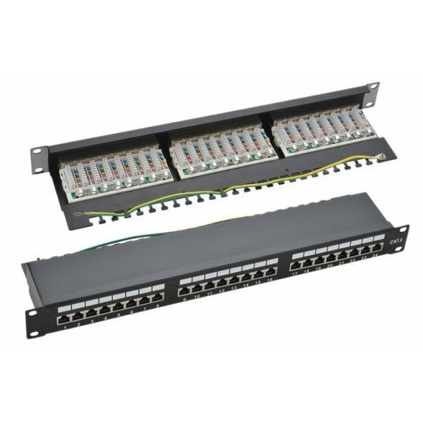 Naviatech Cat6 shielded 24p patch panel black - PC Shop - Akcija ...