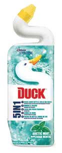 Sredstvo za čišćenje WC školjke 5u1 marine ili arctic mint Duck 750 ml ...