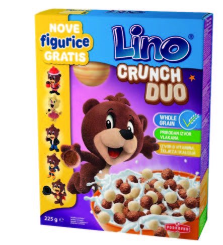 Žitne kuglice Crunch Duo Lino Podravka 225 g - Tommy - Akcija ...