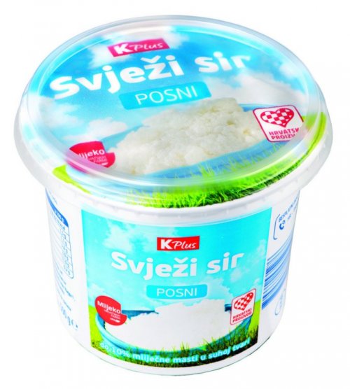 Svježi posni sir K plus 500 g - Akcija - Njuškalo katalozi