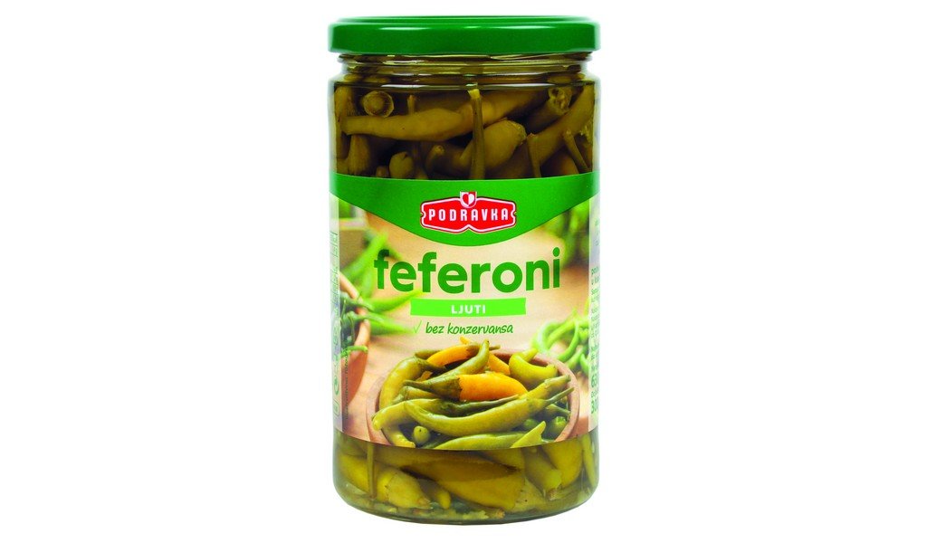 Feferoni ljuti Podravka 630 g - Akcija - Njuškalo katalozi