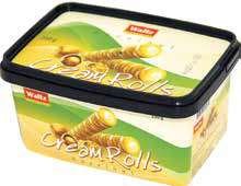 Vafel rolice punjene kremom od kakaa ili lješnjaka 250 g - KTC - Akcija ...