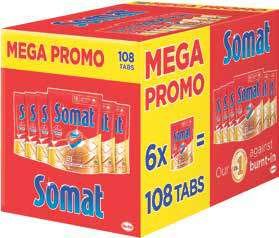 Tablete za strojno pranje suđa Somat mega box GOLD 108/1 - KTC - Akcija ...