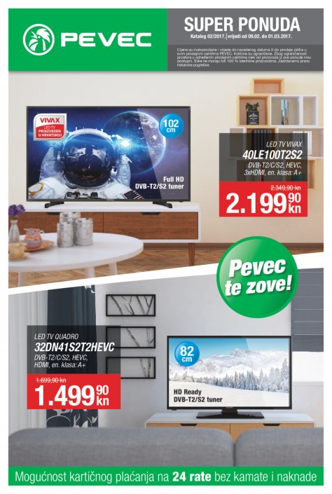 Pevec katalog Super ponuda do 1.3.2017. - Njuškalo katalozi
