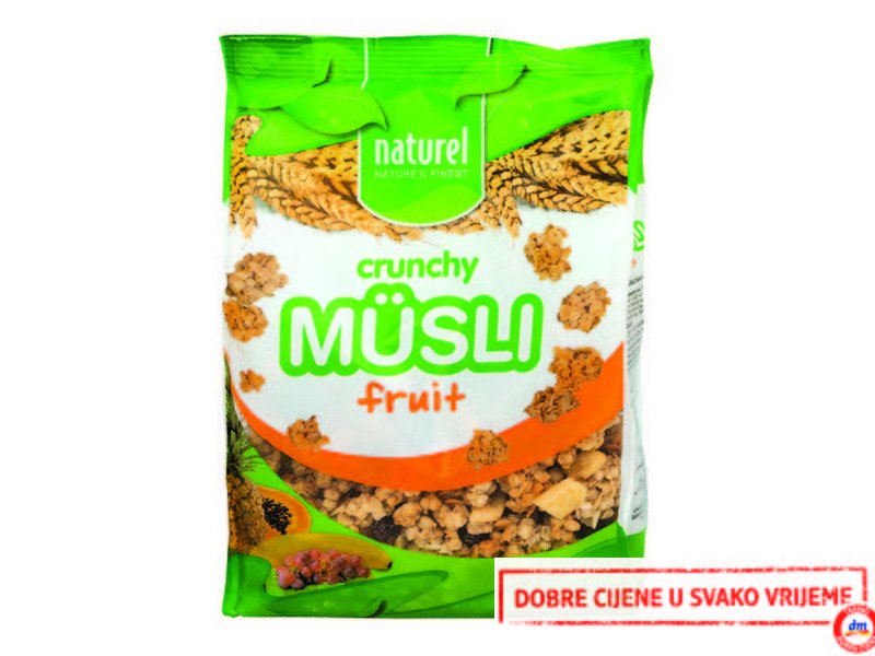 Musli voćni Naturel 350 g - Akcija - Njuškalo katalozi