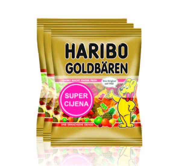 Bomboni gumeni Zlatni medo Haribo 300 g - NTL - Akcija - Njuškalo katalozi