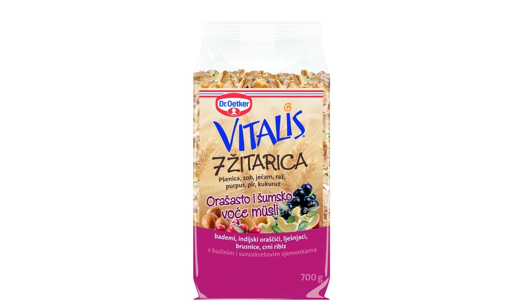 Musli Vitalis 7 žitarica 700 g - Akcija - Njuškalo katalozi
