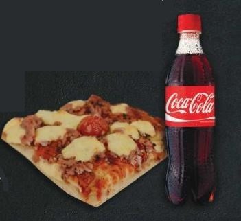 Pizza šunka sir + Coca Cola 0,5 l - Klara - Akcija - Njuškalo katalozi