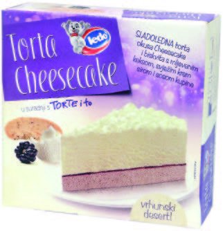 Torta Cheesecake smrznuta Ledo 650 g - Plodine - Akcija - Njuškalo katalozi