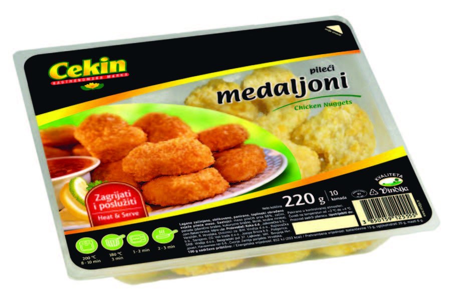 Pileći panirani medaljoni Cekin 220g - Akcija - Njuškalo katalozi