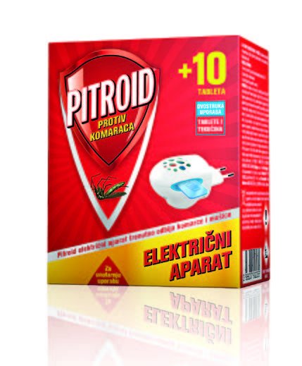 Električni aparat za zaštitu od komaraca Pitroid + 10 tableta - Bipa ...