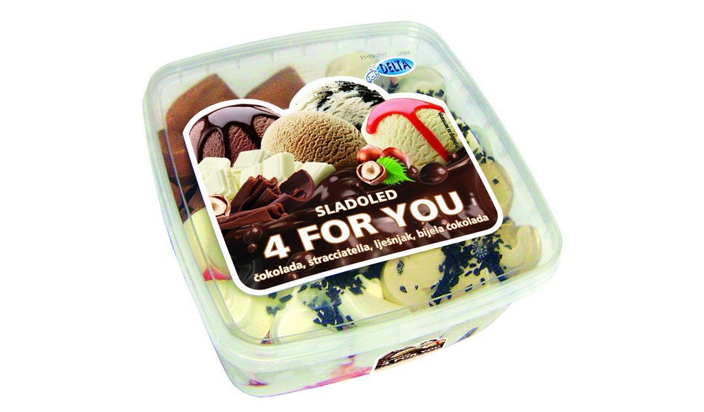 Sladoled 4 For You razne vrste Delta 1650 ml - Akcija - Njuškalo katalozi