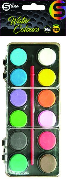 Vodene boje + kist S-Line 12 boja - NTL - Akcija - Njuškalo katalozi