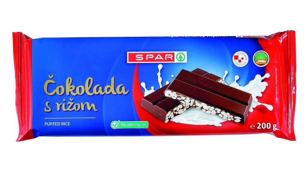 Čokolada s rižom par 200 g - Akcija - Njuškalo katalozi