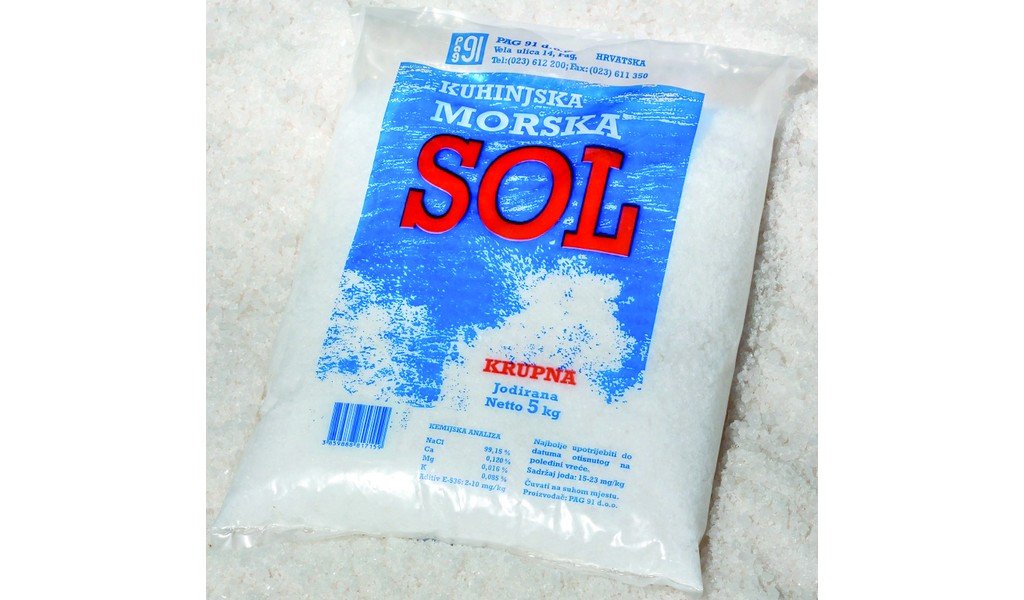 Kuhinjska morska sol Pag 91 5 kg - Akcija - Njuškalo katalozi