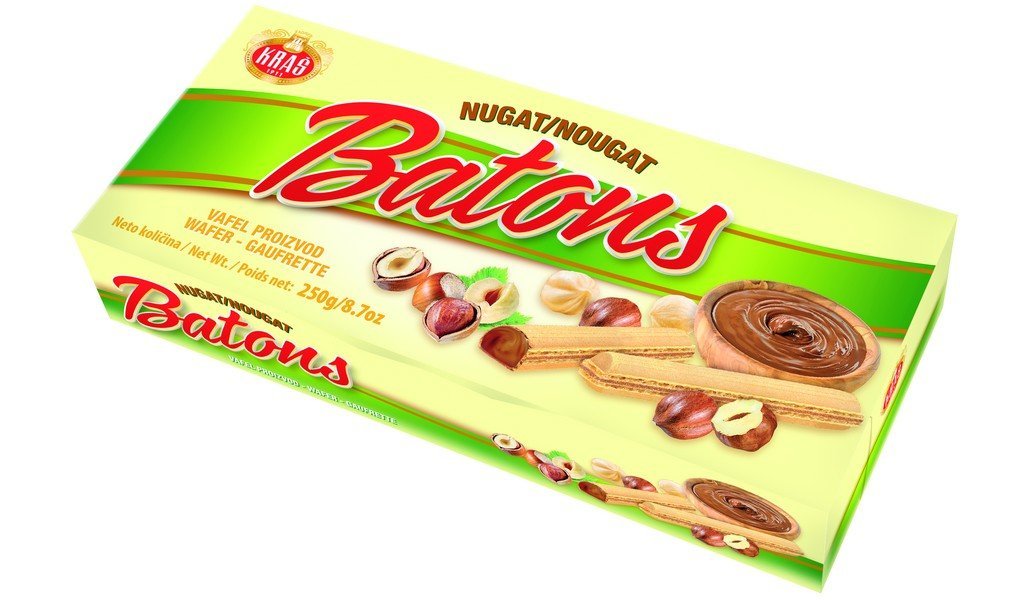 Keksi nougat Batons Kraš 250 g - Studenac - Akcija - Njuškalo katalozi