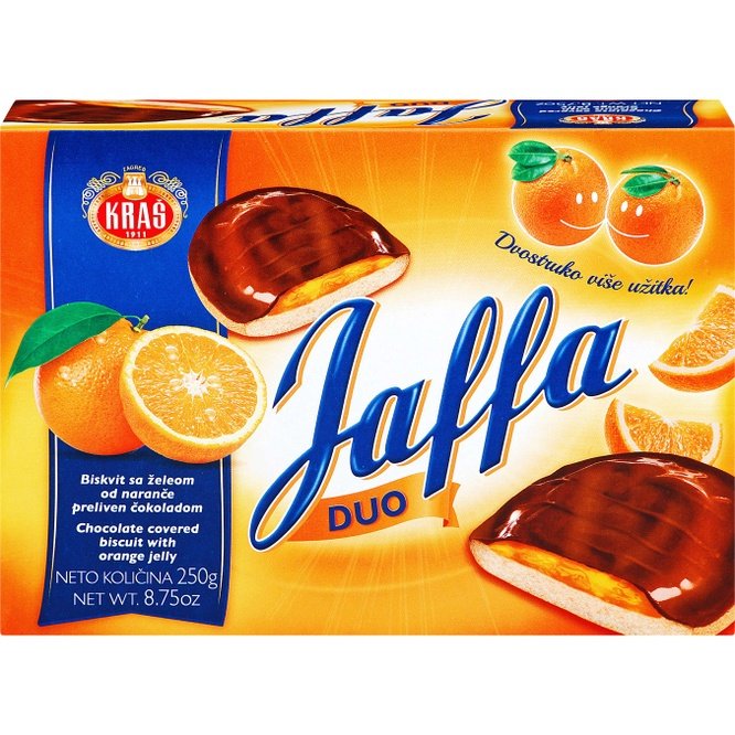 Čokoladni biskvit Jaffa Duo sa želeom od naranče Kraš 250 g - Kaufland ...