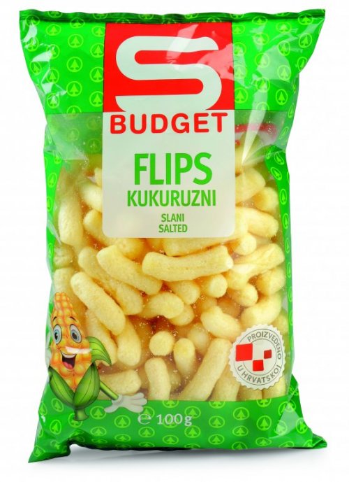 Kukuruzni flips slani S-Budget 100 g - Akcija - Njuškalo katalozi