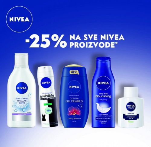 -25% na sve Nivea proizvode - Akcija - Njuškalo katalozi