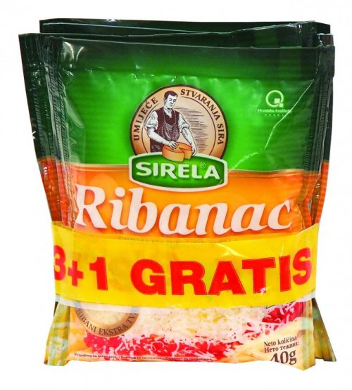 Sir Ribanac Sirela 3x40g + 1x40g gratis - Akcija - Njuškalo katalozi