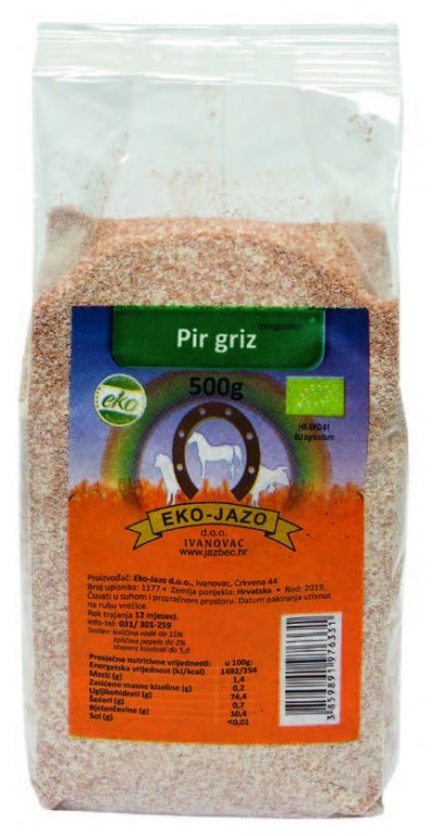 Integralni pir griz Eko Jazo 500 g - Akcija - Njuškalo katalozi