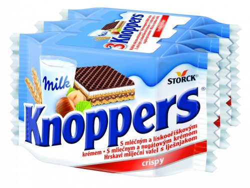Vafel Knoppers 3x25 g - Akcija - Njuškalo katalozi