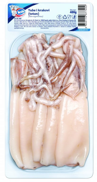 Lignjun Ledo tube i krakovi 400g - Akcija - Njuškalo katalozi