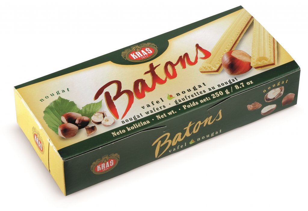Vafel Batons Nougat Kraš 250 g - Akcija - Njuškalo katalozi