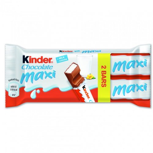Čokolada Kinder Maxi 2 pack 42 g - Plodine - Akcija - Njuškalo katalozi