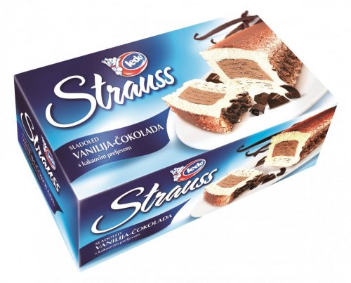 Sladoled vanilija-čokolada Strauss 500 ml - Akcija - Njuškalo katalozi