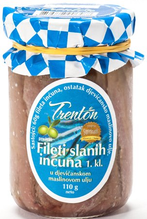 Fileti inćuna u maslinovom ulju Trenton 110 g - Studenac - Akcija ...