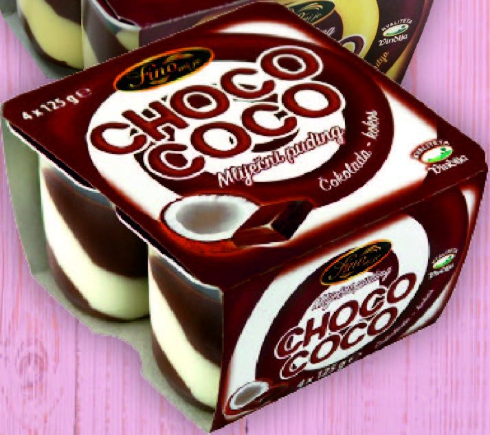 Mliječni puding Choco loco,Choco coco 4x125 g - Boso - Akcija ...