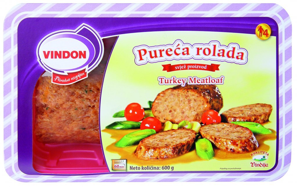 Pureća rolada od mljevenog mesa Vindon Vindija 600 g - Akcija ...