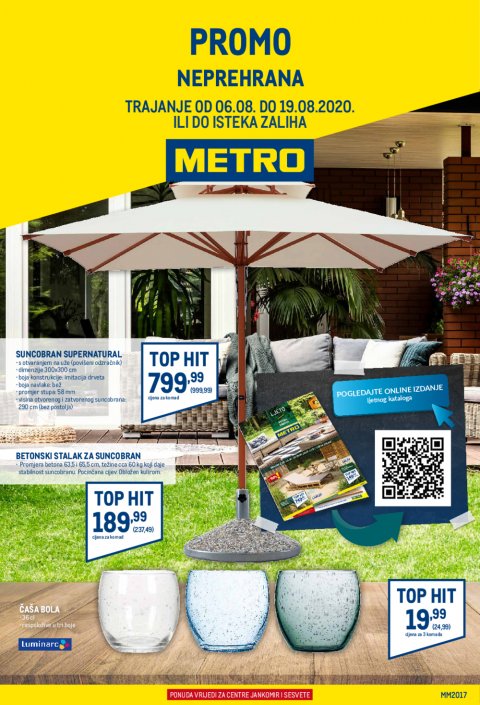 Metro katalog Neprehrana 06.08.-19.08.2020. Jankomir i Sesvete - Njuškalo katalozi