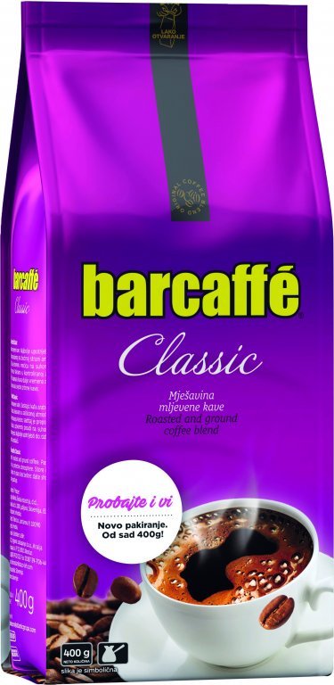 Kava mljevena classic Barcaffe 400 g - Akcija - Njuškalo katalozi